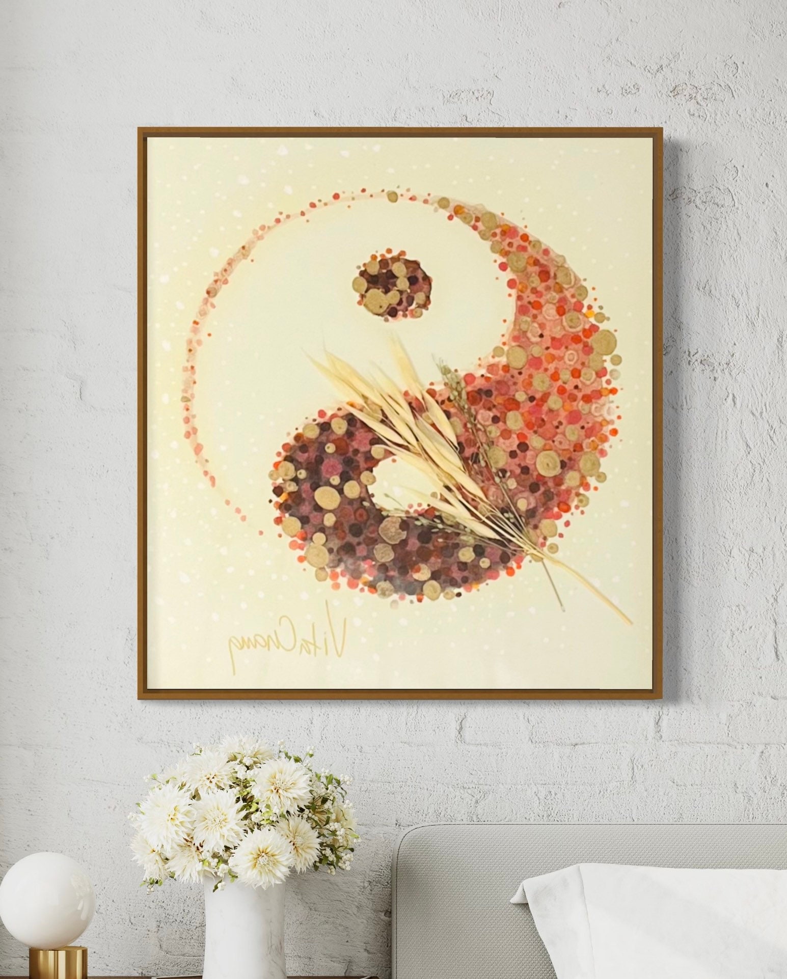 YIN YANG Painting Artyin Yang Art Lustration Print - Etsy