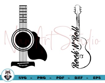 Rock N Roll Guitar Svg - Etsy