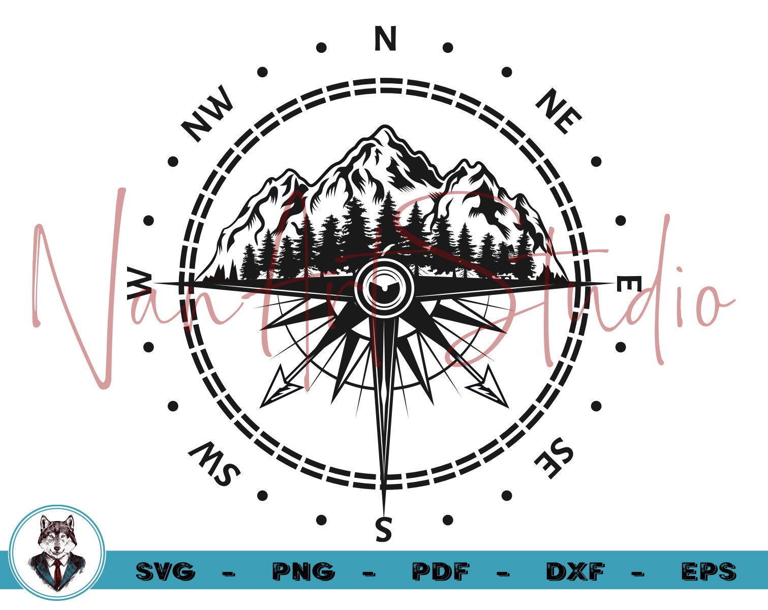 Compass #5 Nautical Location Coordinates Direction Hike Mountain Hiking ...