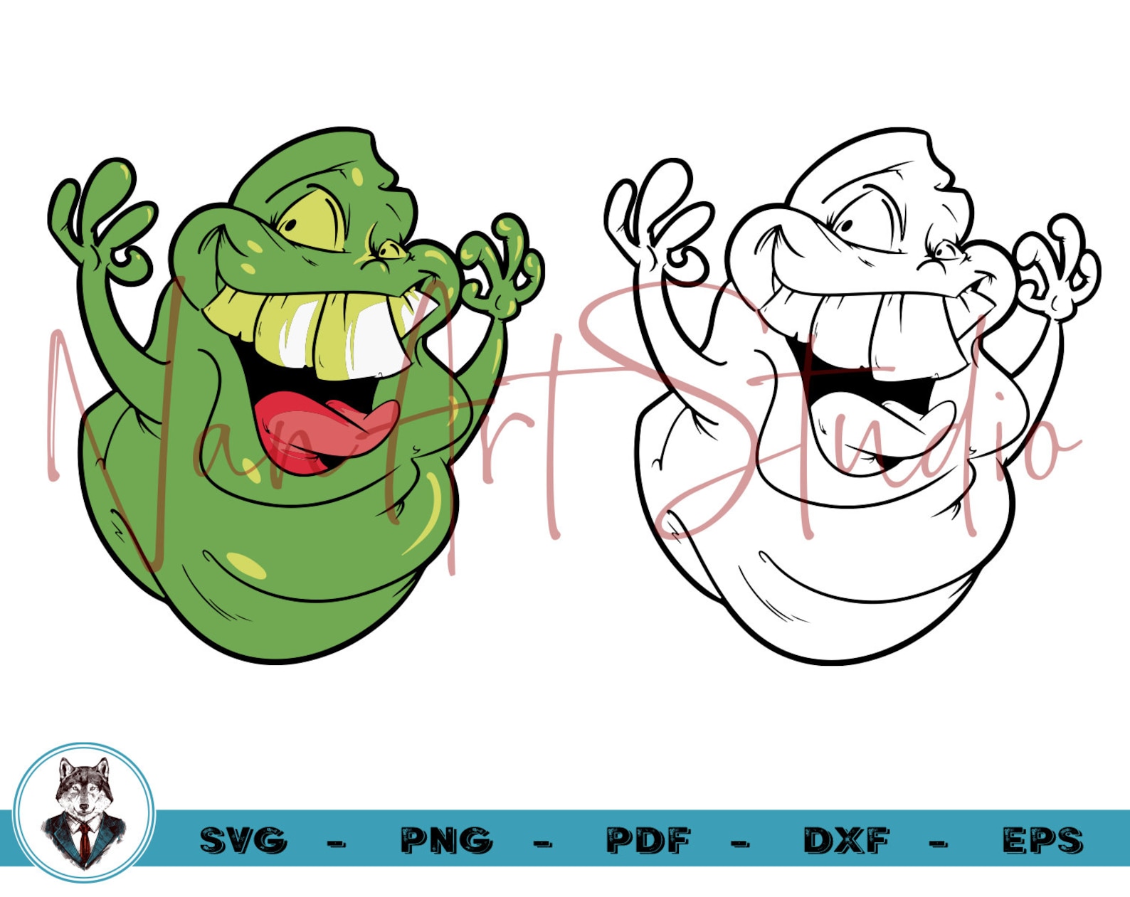 Slimer Svg Ghostbusters Slimer Clipart Slimer T-shirt | Etsy