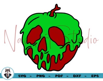 Poison Apple Svg - Etsy