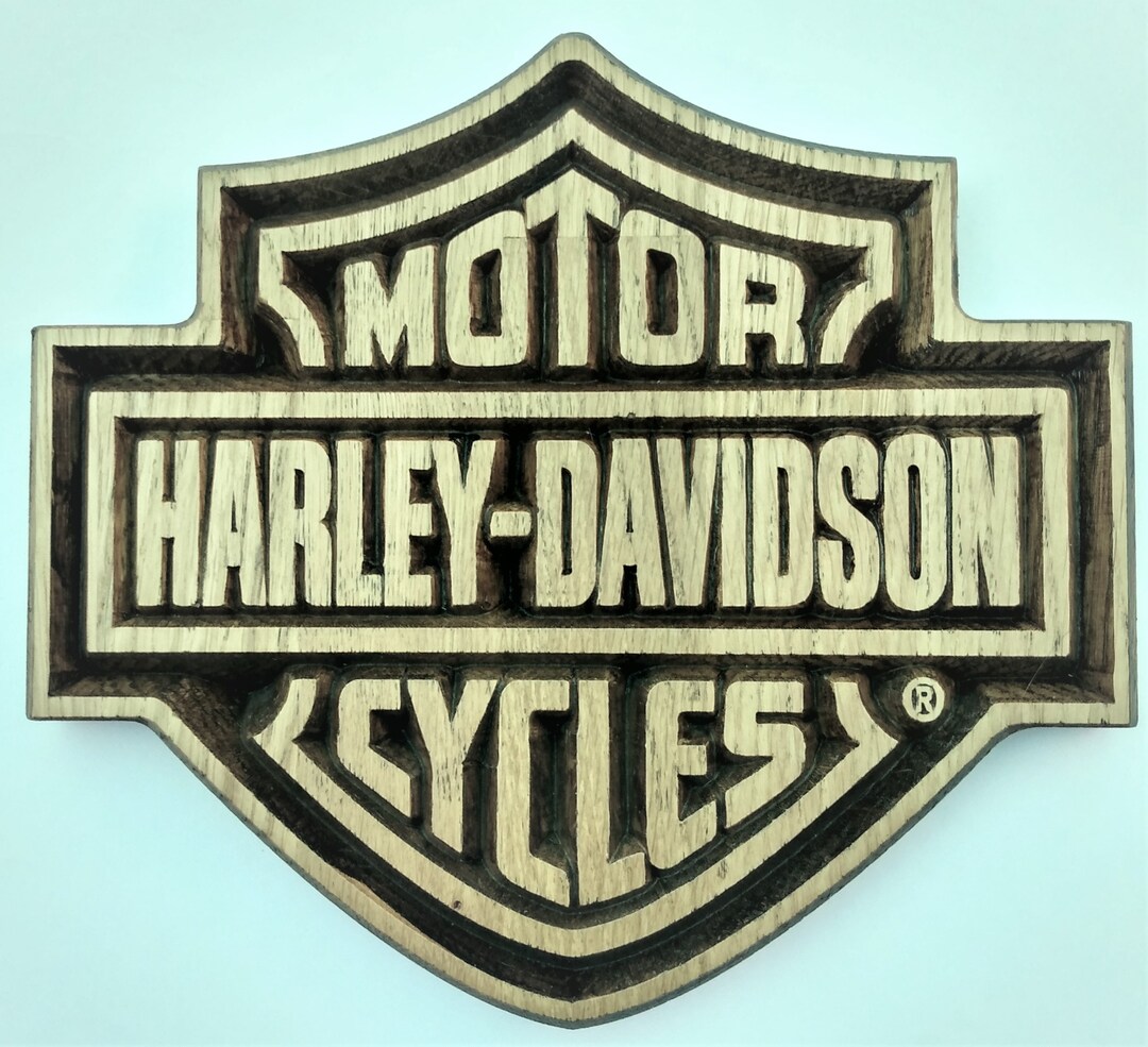 HARLEY SHIELD . Shield in Oak Wood. Decoration Box. Biker Style - Etsy