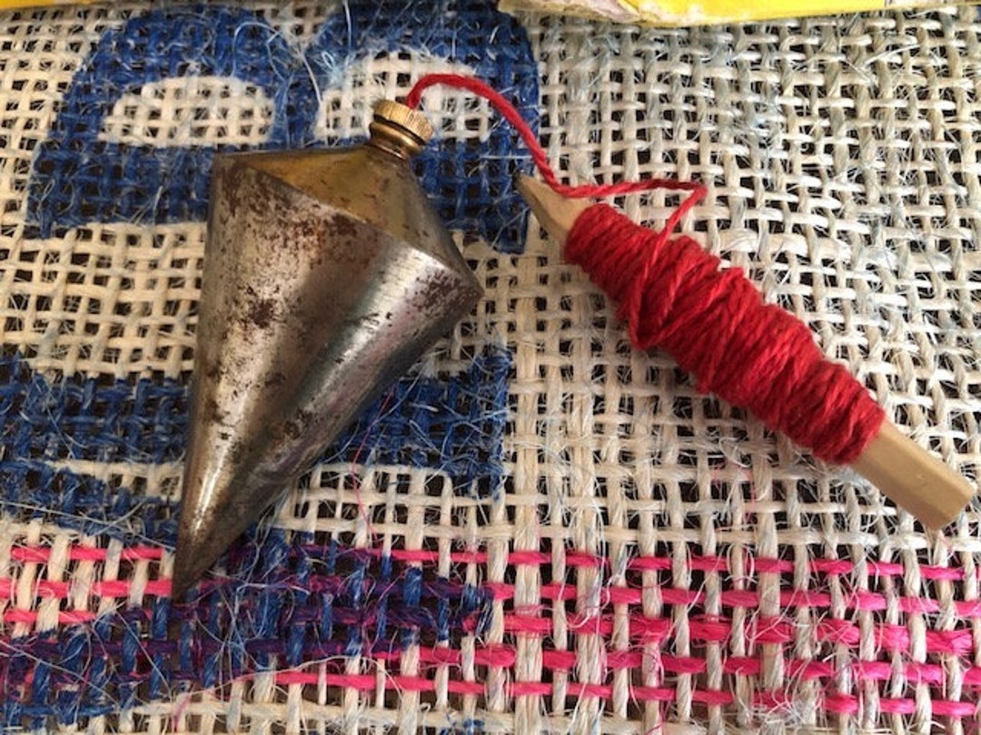 Vintage Steel Conical Plumb Bob Complete With String - Etsy