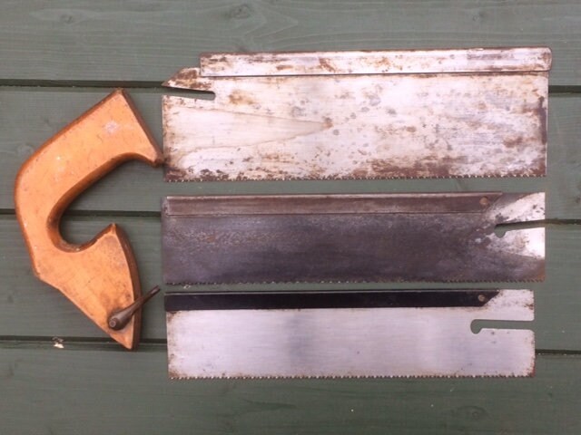 Vintage Back Saw With Three Interchangeable Blades - Etsy