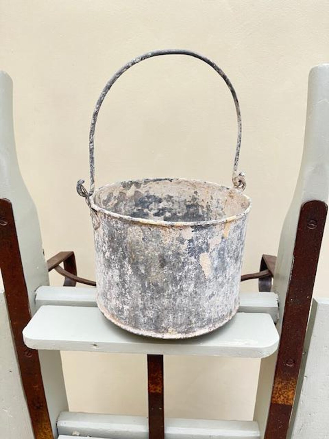 Large Vintage Painter's Galvanised Paint Bucket - Kettle - Etsy