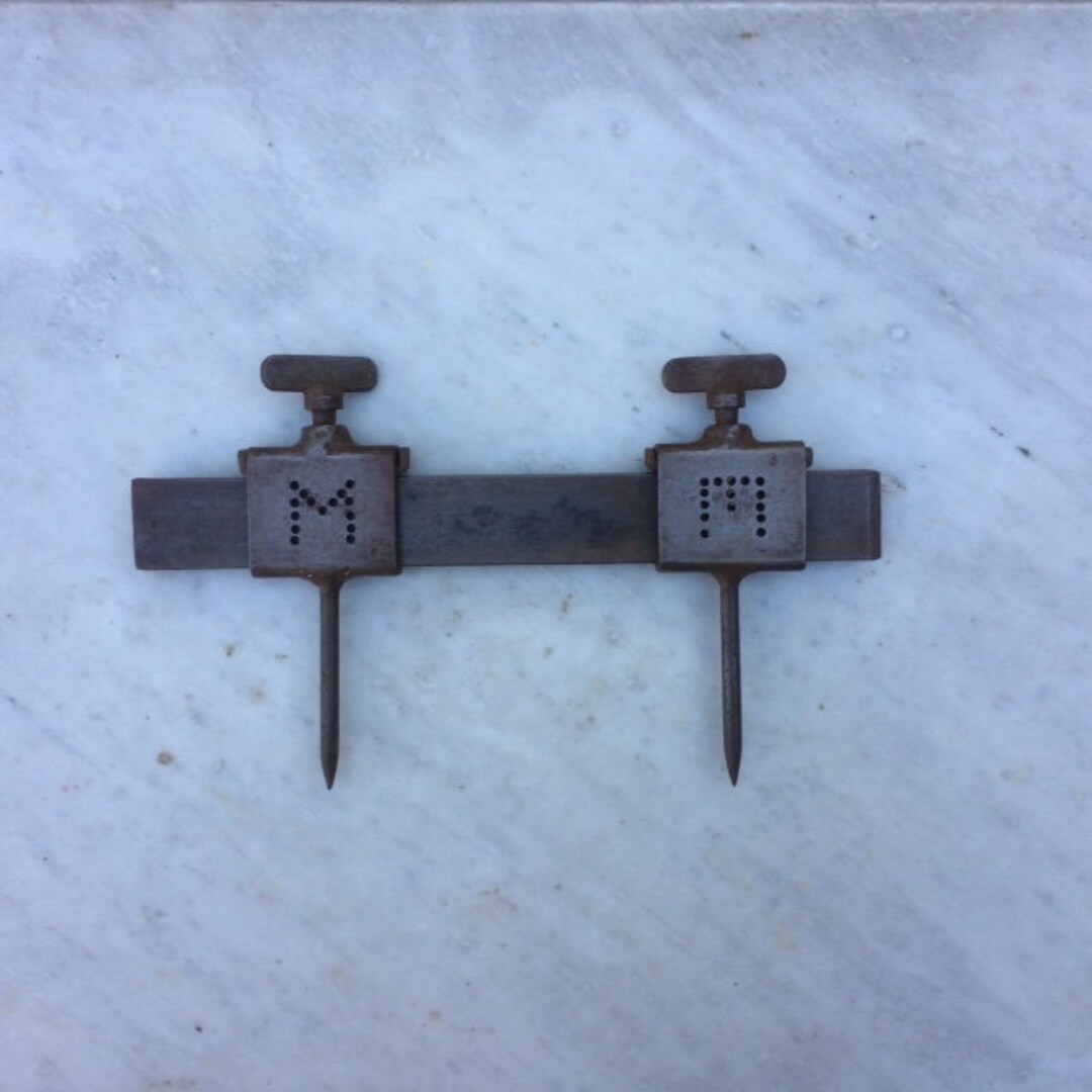 Vintage Large Pair of Steel Trammel Heads Complete With Steel Beam - Etsy