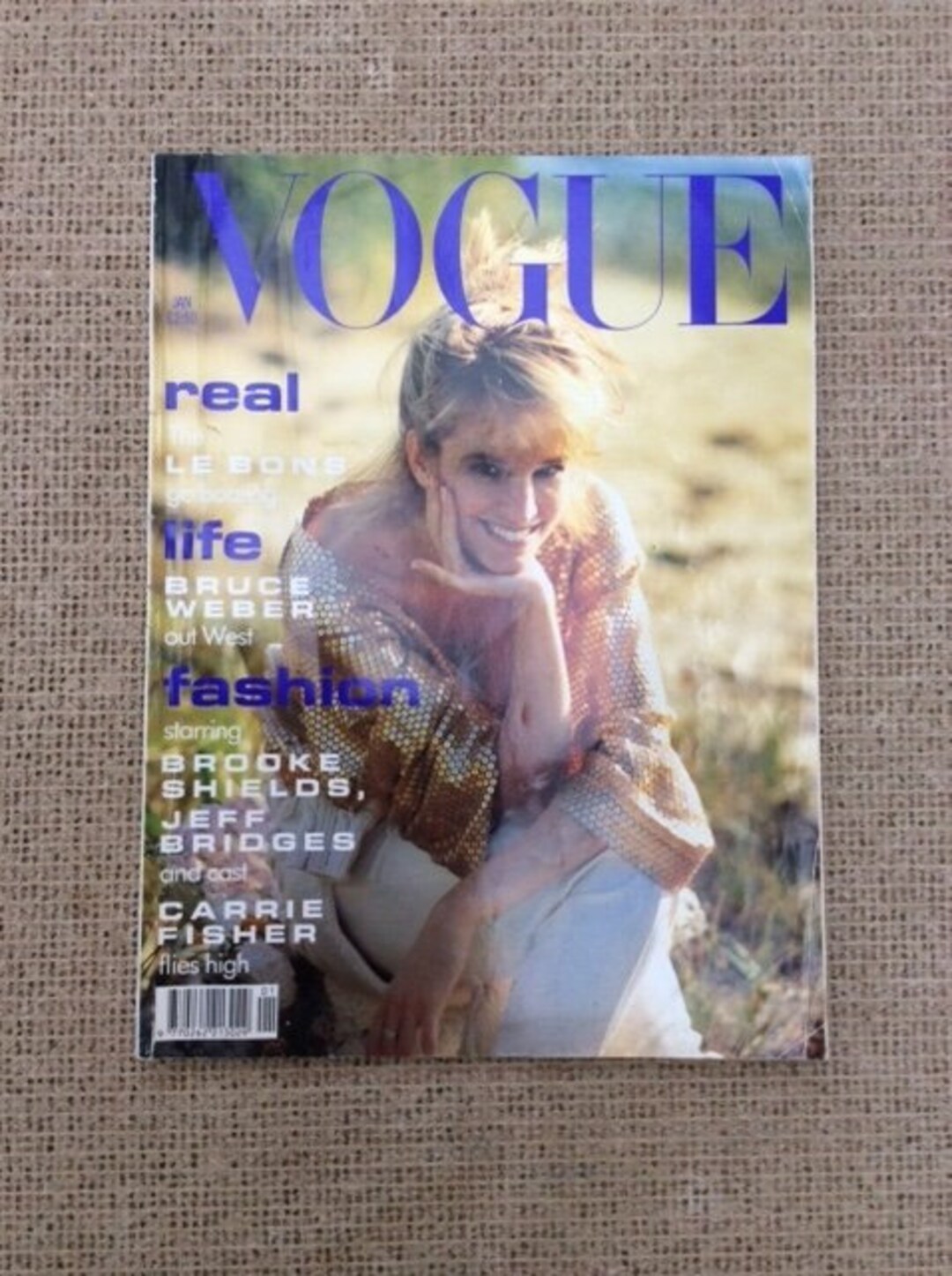 Vogue Magazine January 1991 Cover Girl Bonnie Berman - Etsy