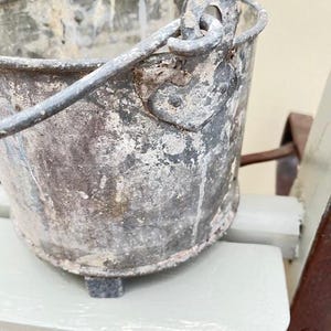 1950'S Vintage Painter's Galvanised Paint Bucket - Etsy