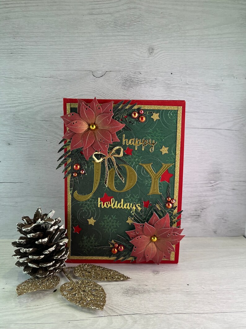 Handmade Luxury Christmas Card. Unique Design. 200-220 Gr. Cardstock ...