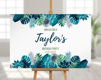 Welcome Birthday Tropical - Etsy