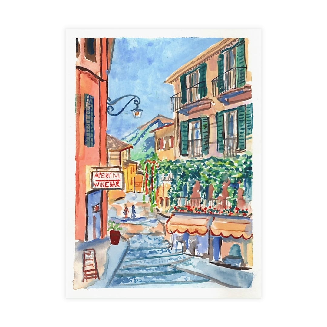Lake Como Art Print Set - Etsy