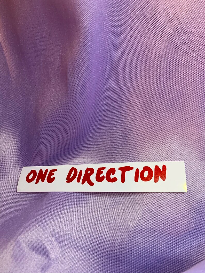 One Direction Classic Font Vinyl Decal | Etsy