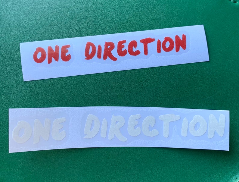 One Direction Classic Font Vinyl Decal | Etsy