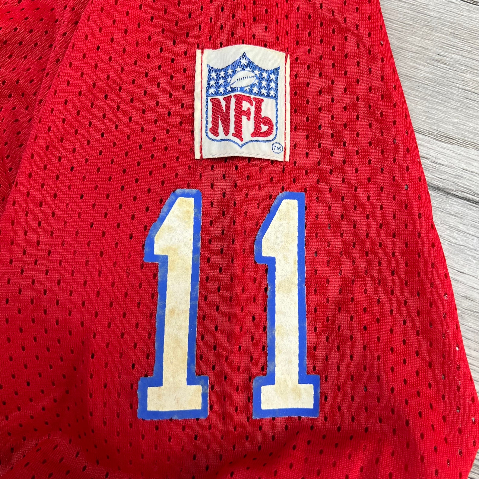 Rare 80s Vintage New England Patriots NFL Red Mesh Jersey Shirt #11 - Etsy