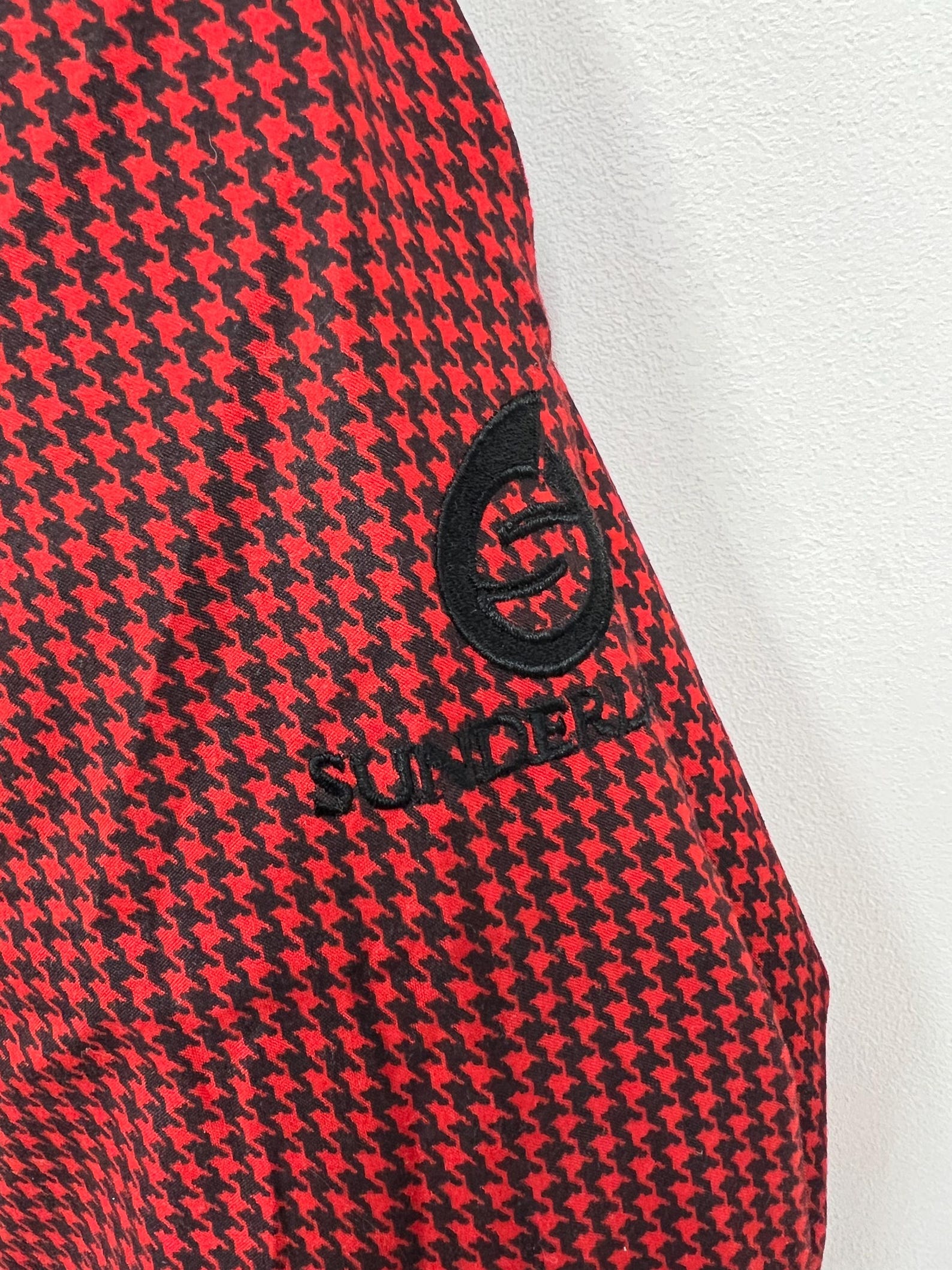 Vintage Sunderland of Scotland Golf Jacket Anorak Red Black Windbreaker ...