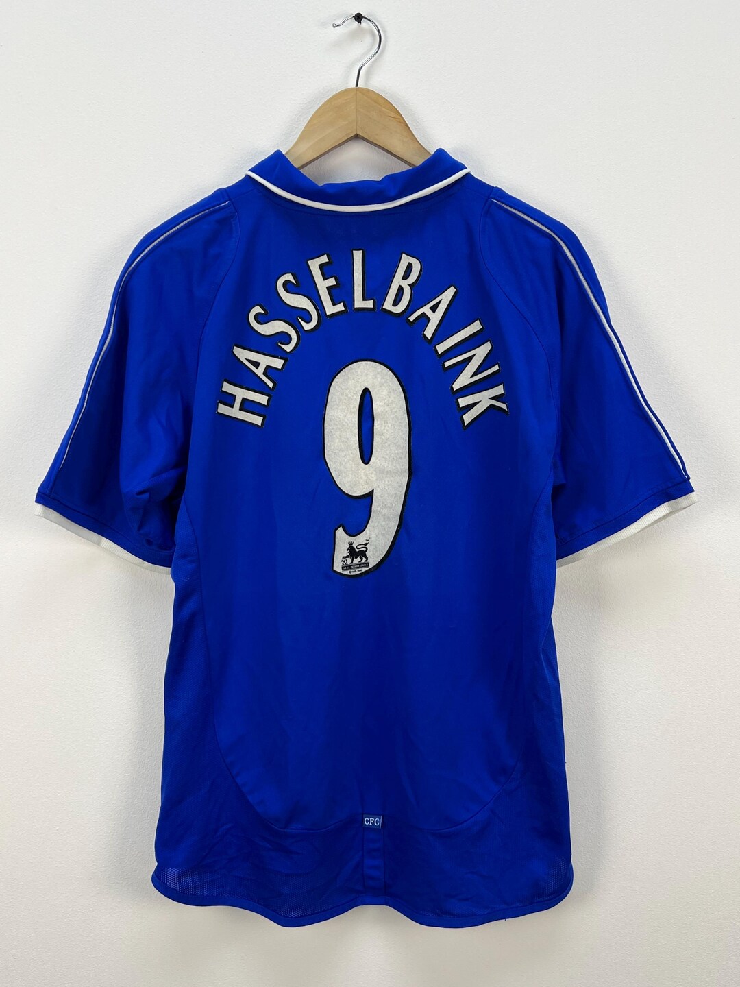 Chelsea 2001-03 Home Football Shirt Soccer Jersey Hasselbaink #9 Size M ...