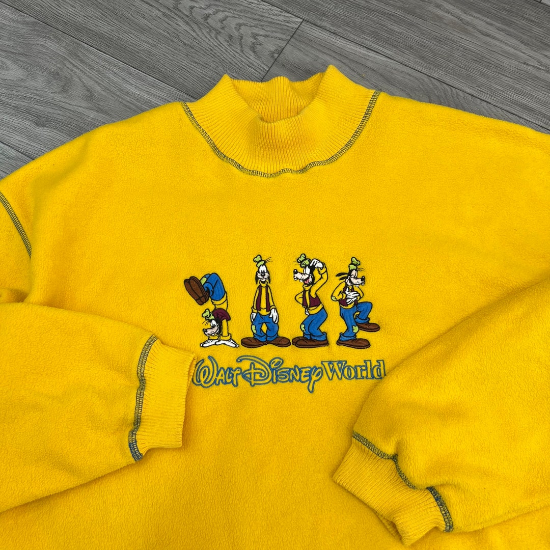 Walt Disney World Goofy Vintage Fleece Sweater Pullover Sweatshirt ...