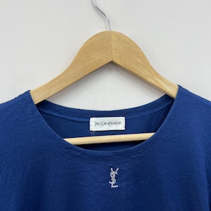 Vintage YSL Yves Saint Laurent Logo Shirt Blouse Women’s Size M - Etsy