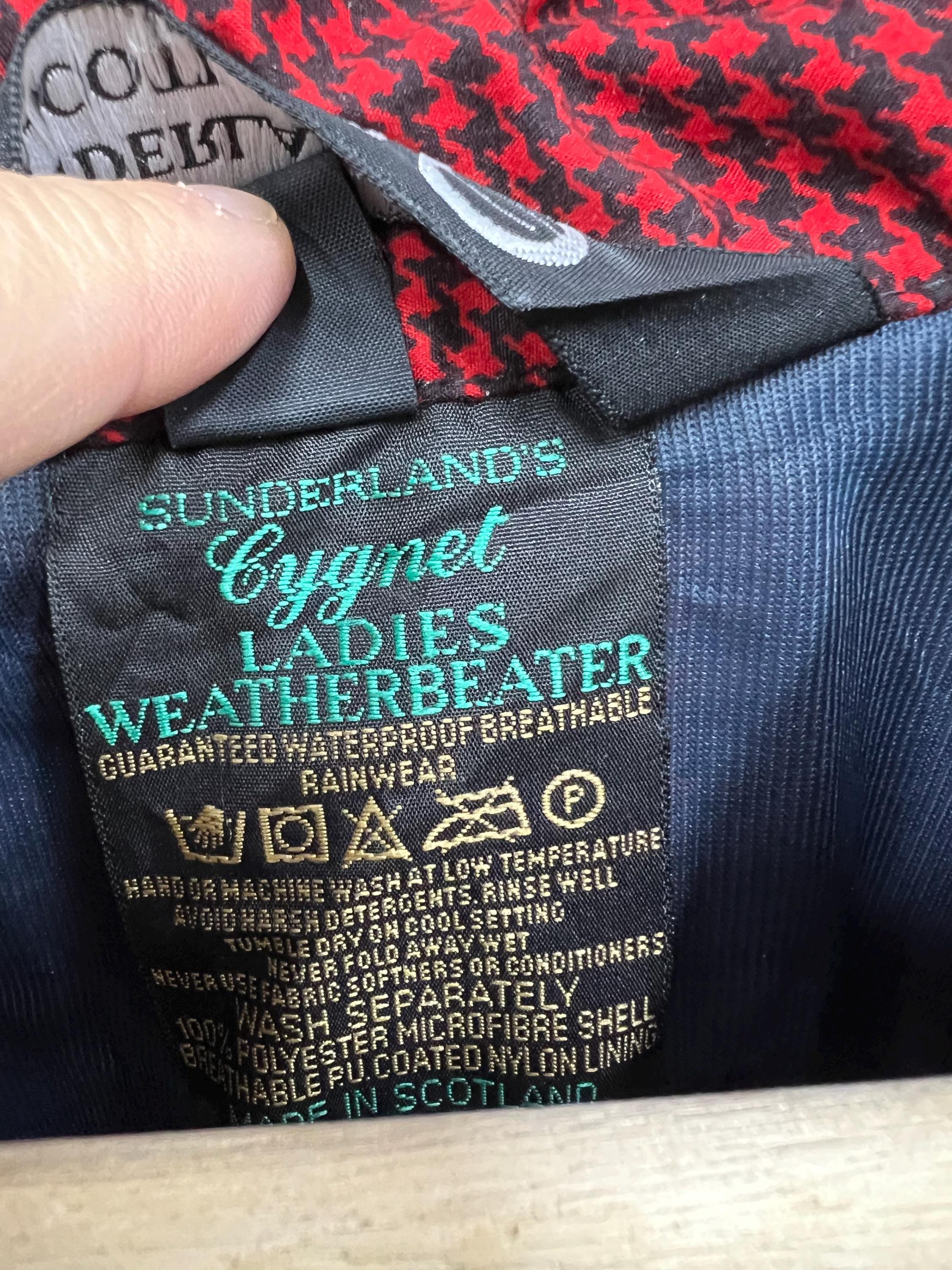 Vintage Sunderland of Scotland Golf Jacket Anorak Red Black Windbreaker ...