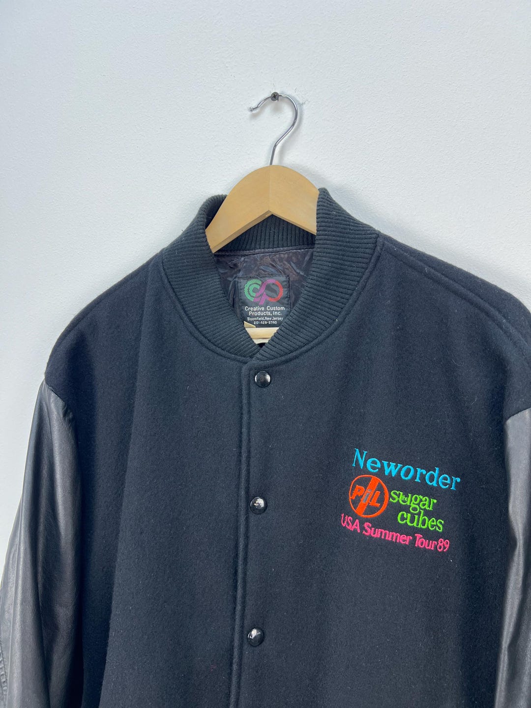 New Order Sugar Cubes 1989 Tour Crew Bomber Jacket Men's XL - Etsy