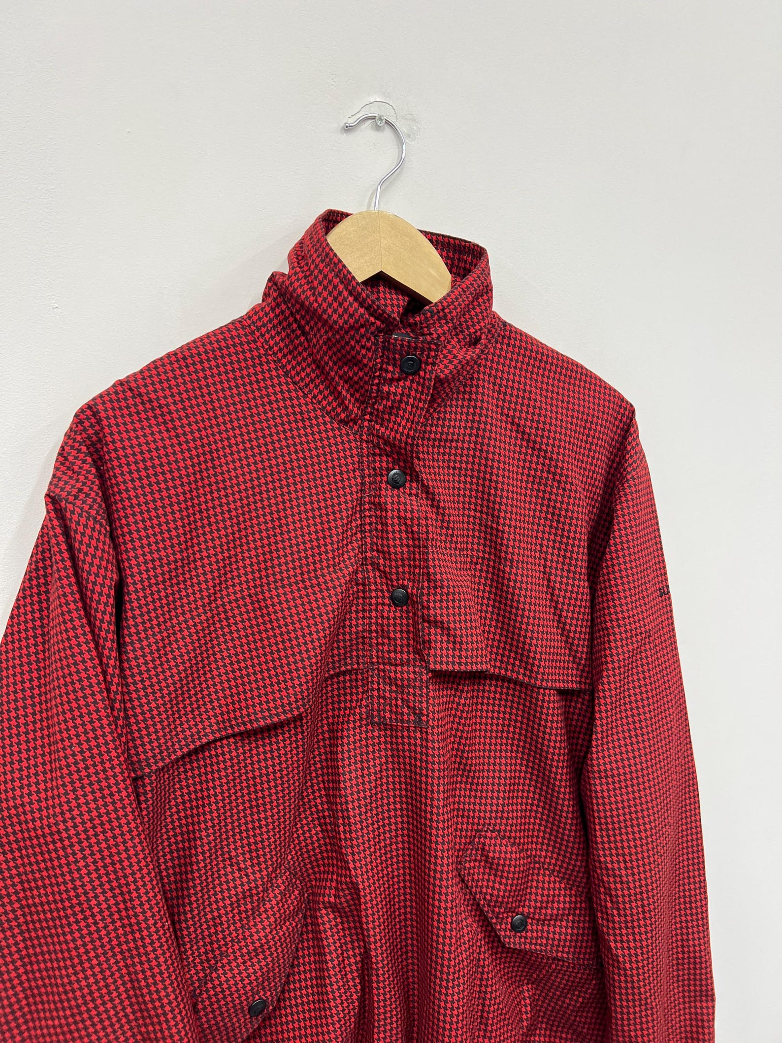 Vintage Sunderland of Scotland Golf Jacket Anorak Red Black Windbreaker ...