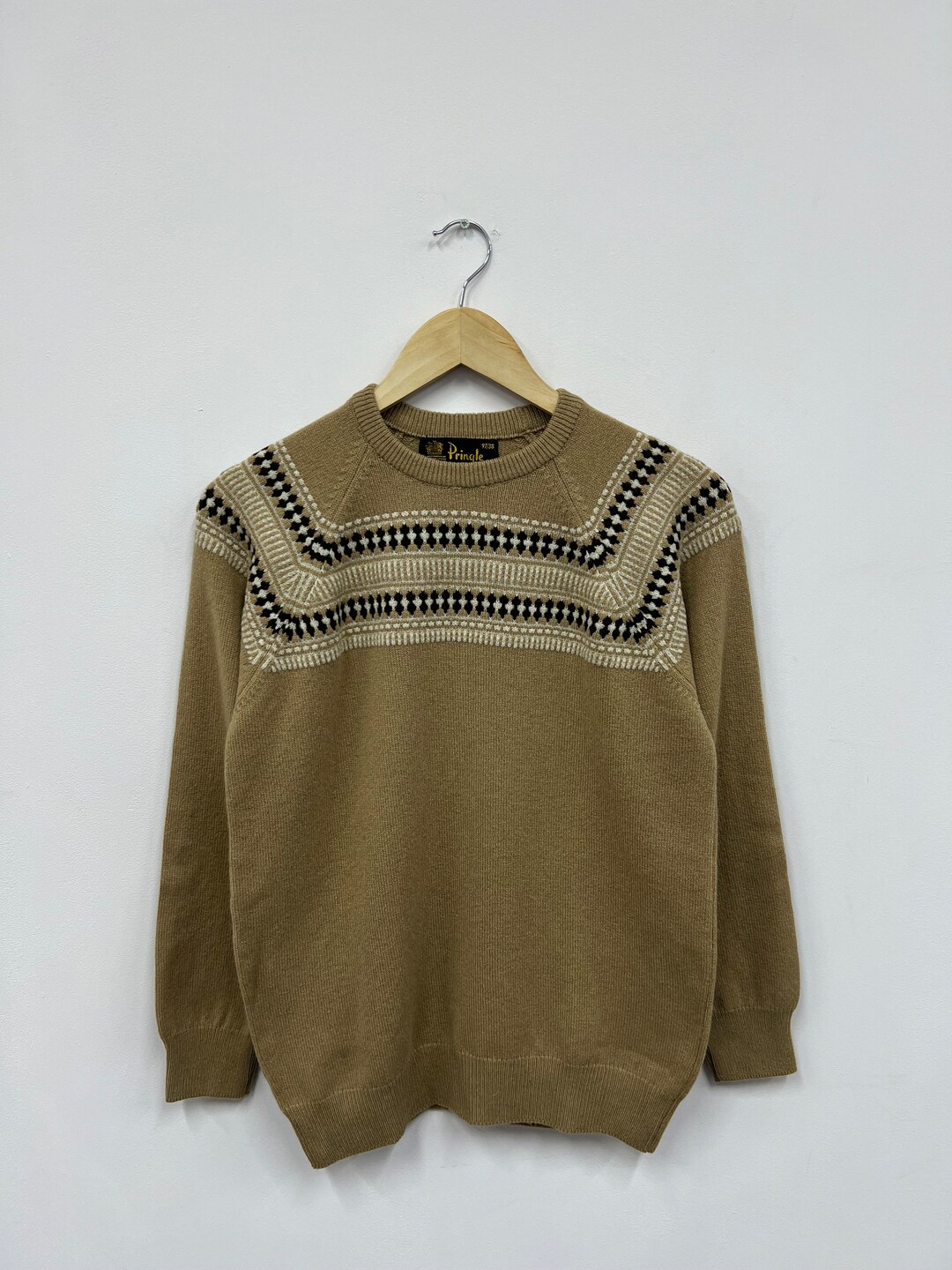 Pringle Scotland Wool Sweater Pullover Womens Size M - Etsy