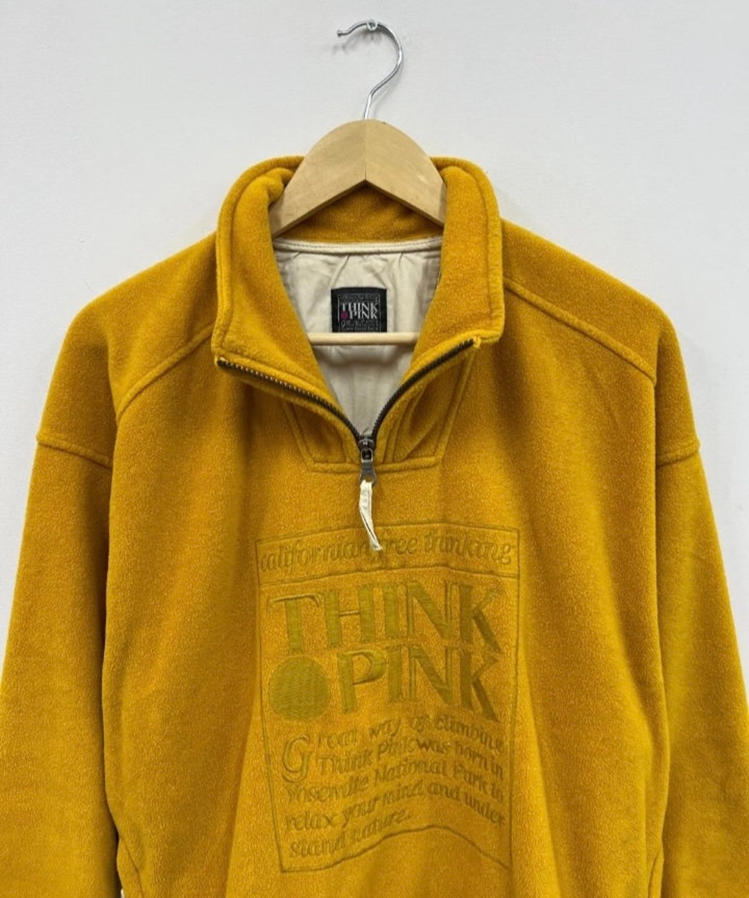Vintage Think Pink Fleece Pullover Unisex Size S - Etsy