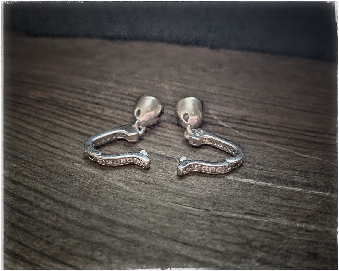 Decorative Clasp, Studded Clasp, STERLING SILVER, ZIRCONIAS, Hook Clasp ...