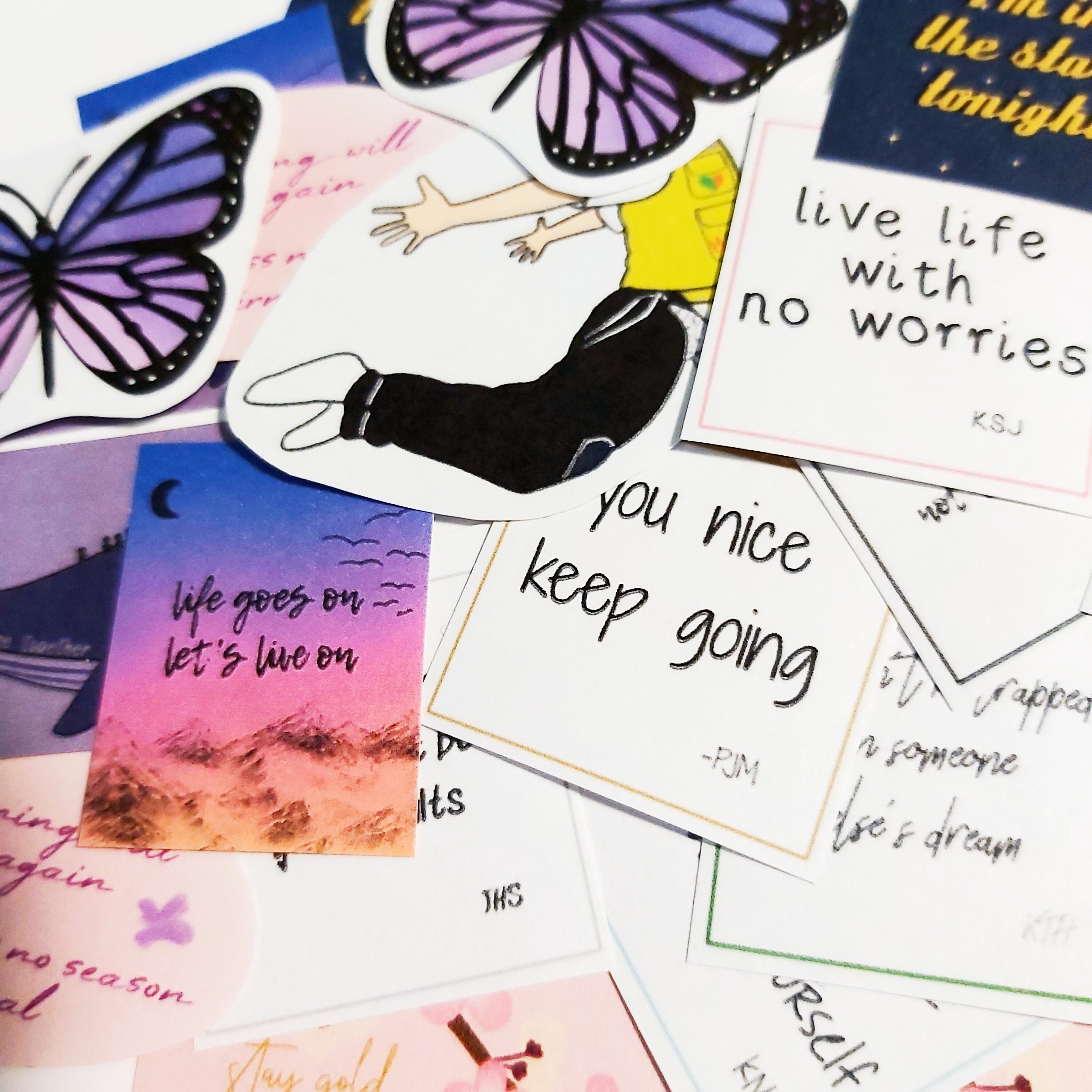 BTS bullet journal stickers 20ct / bts sticker pack / kpop | Etsy