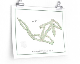 Pinehurst Course Map - Etsy