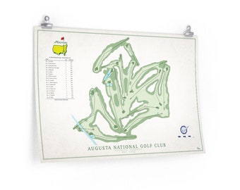 The Masters Course Map - Etsy