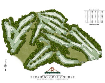 Colonial Country Club Golf Course Map - Etsy