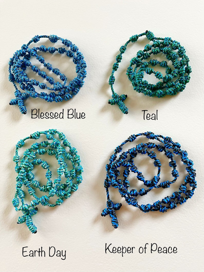 Handmade Twine Rosary Knotted Rosary Rope Rosary Cord - Etsy