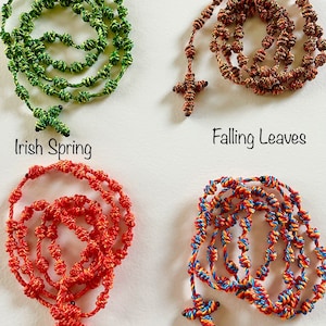 Handmade Twine Rosary, Knotted Rosary, Rope Rosary, Cord Rosary - Etsy