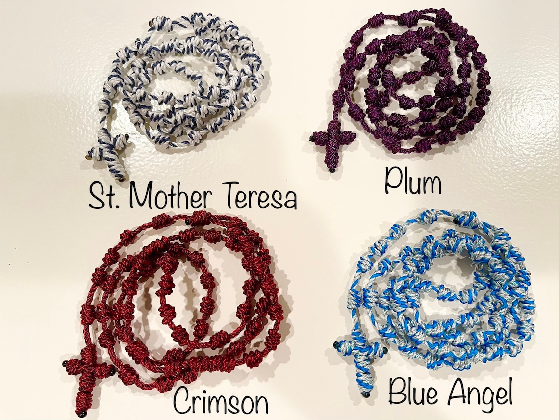 Handmade Twine Rosary Knotted Rosary Rope Rosary Cord - Etsy