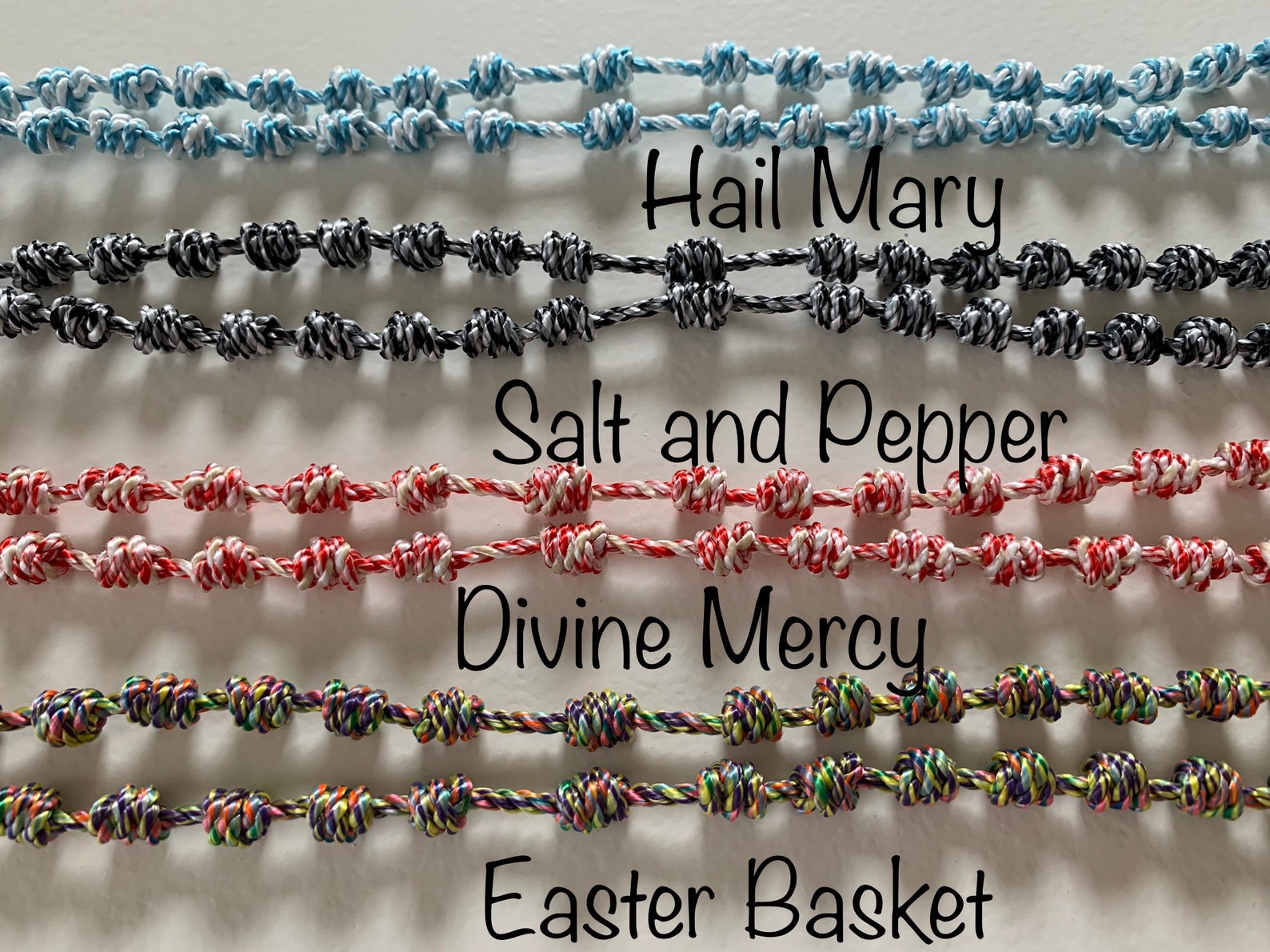 Handmade Twine Rosary Knotted Rosary Rope Rosary Cord - Etsy