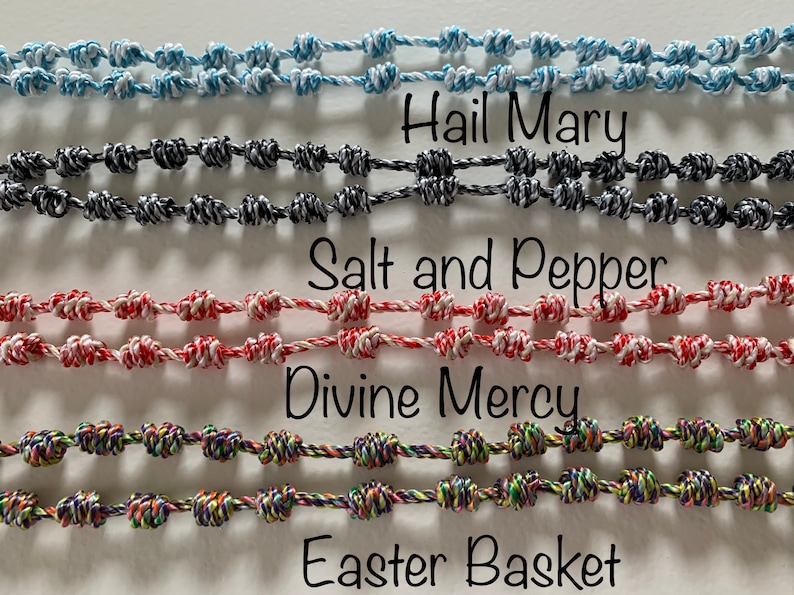 Handmade Twine Rosary Knotted Rosary Rope Rosary Cord - Etsy