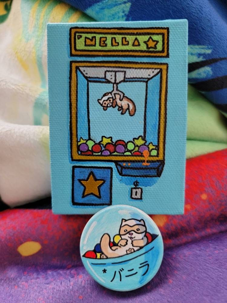 Custom Pet Claw Machine Mini Painting - Etsy