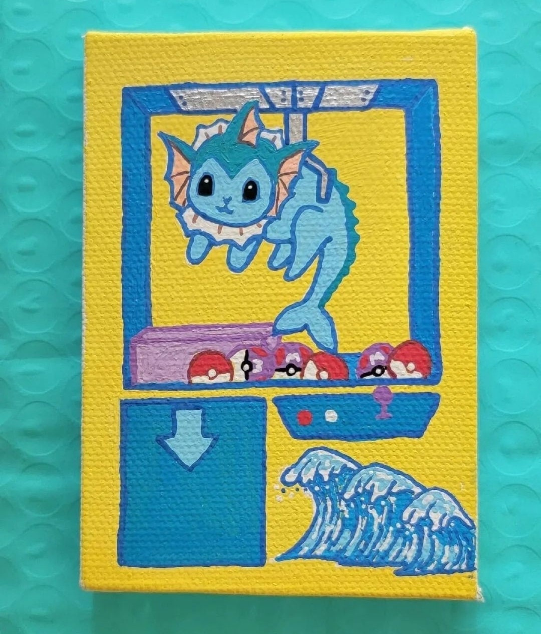 Custom Pet Claw Machine Mini Painting - Etsy