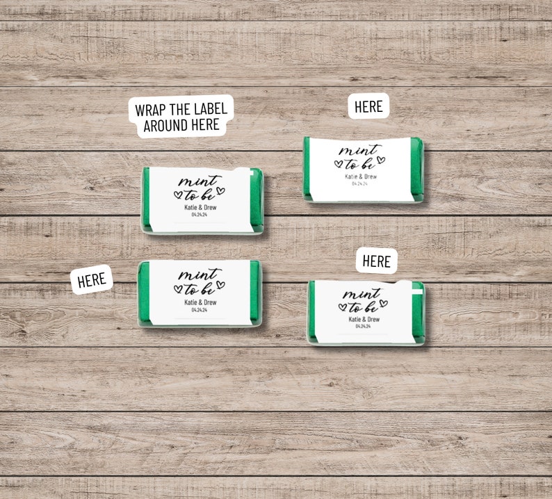 Mint to Be Minimalist White Printed Personalized Andes Chocolate Mints ...