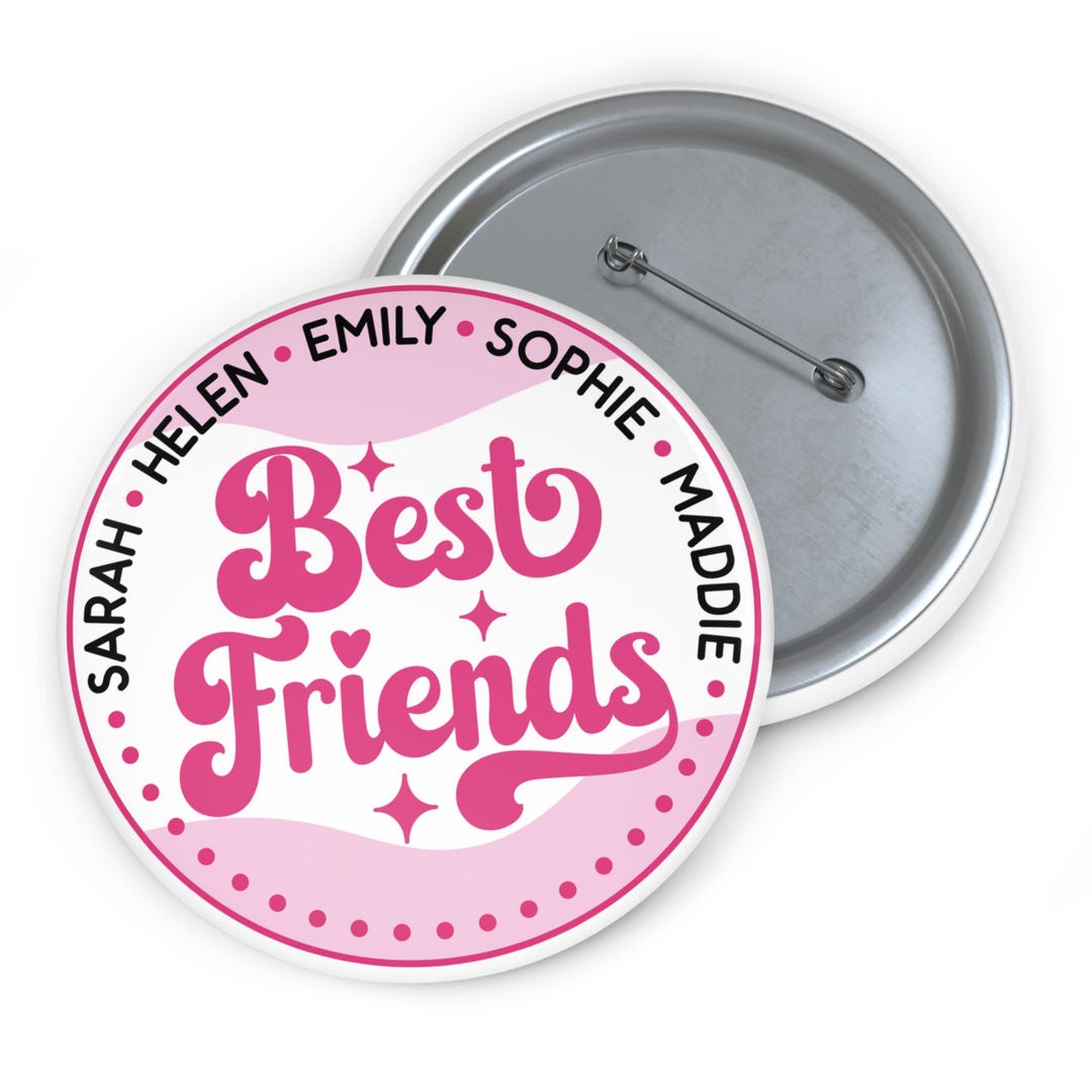Gift for Friend Pin Custom Names Friendship Pins Bestie Gifts ...