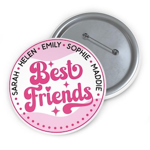 Gift for Friend Pin Custom Names Friendship Pins Bestie Gifts ...