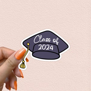 Class of 2024 Sticker School Graduation Senior Waterproof - Etsy