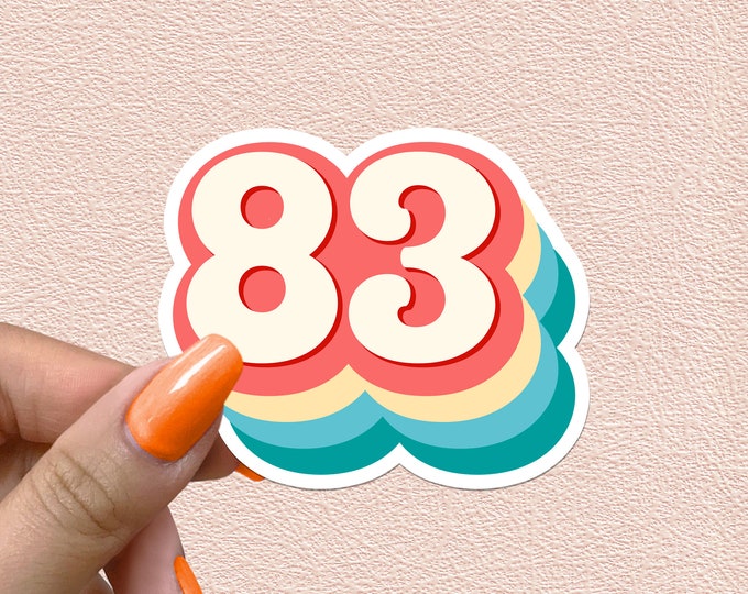 83 Vintage 1983 Retro Vinyl Decal Stickers - Etsy