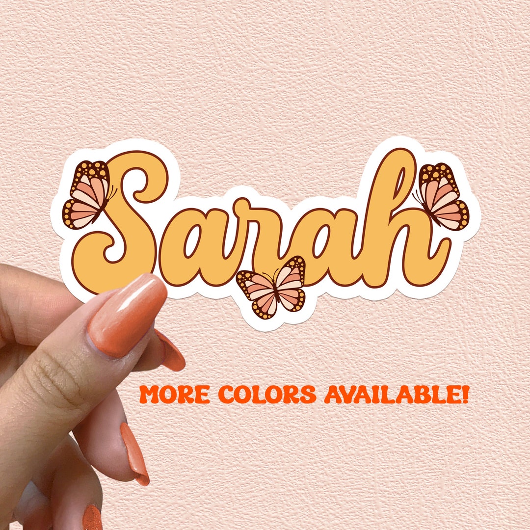 Custom Sticker Name Butterfly Personalized Decal Butterflies Stickers ...