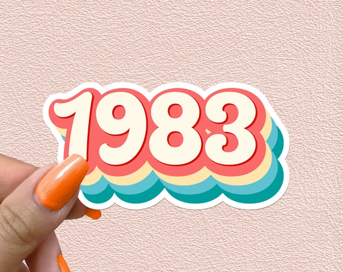83 Vintage 1983 Retro Vinyl Decal Stickers - Etsy