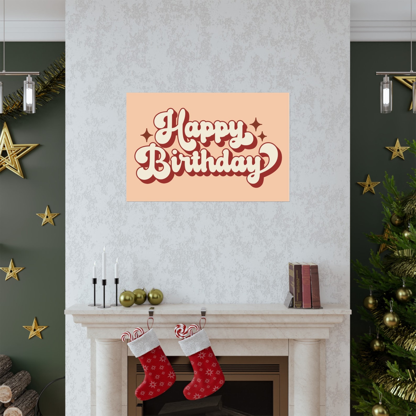 Custom Happy Birthday Poster: Personalized Party Wall Art - Etsy