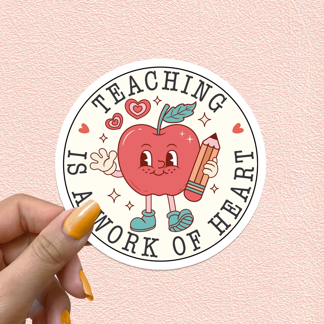 Teacher Sticker Teaching Stickers Gift for Teachers Waterproof Vinyl ...