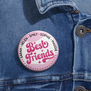 Gift for Friend Pin Custom Names Friendship Pins Bestie Gifts ...