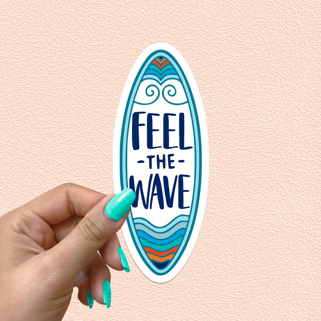 Surfboard Sticker Surf Decal Wave Waterproof Vinyl Stickers - Etsy